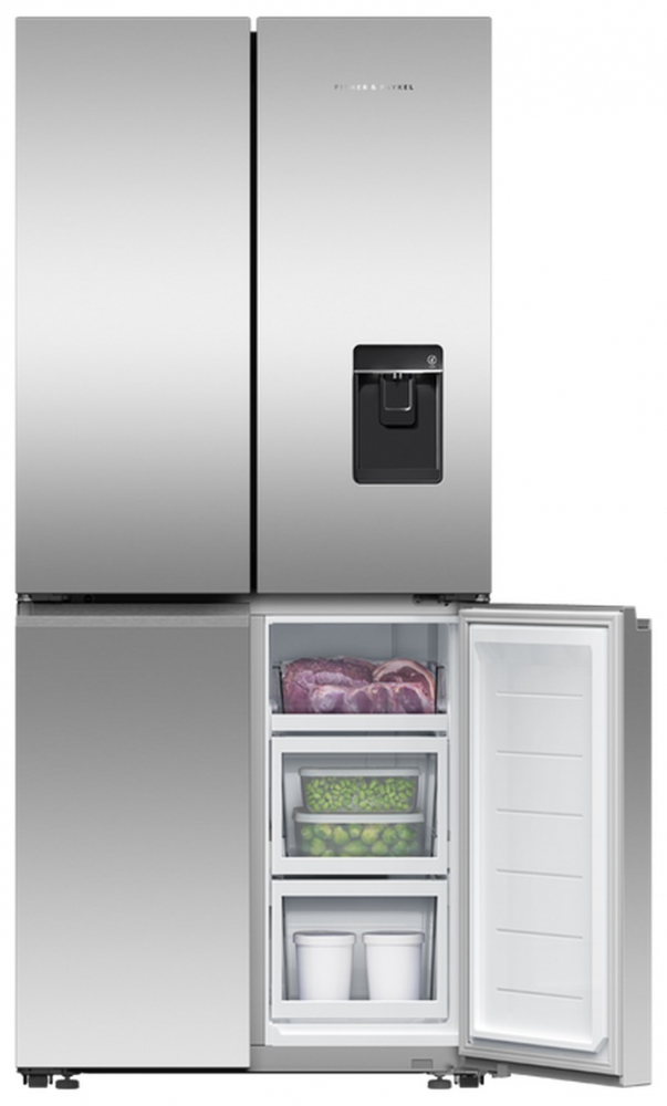 F&P RF500QNUX1 79cm Quad Door Frost Free Fridge Freezer - Stainless ...