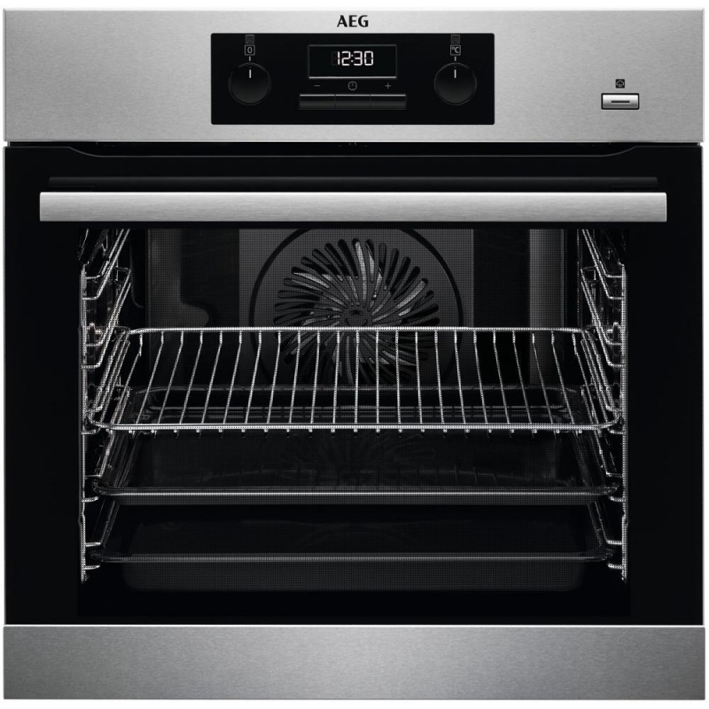 AEG BES351210M SteamBake Built In Stainless Steel Electric Single Oven ...