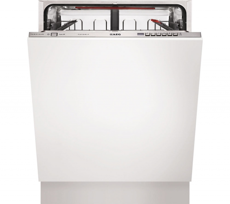 AEG F66602VI0P Built-in Fully Integrated 13 Place Fullsize Dishwasher ...