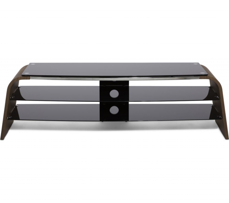 Alphason ADSP1600-WAL Spectrum Walnut Open Wood Veneer TV Stand ...