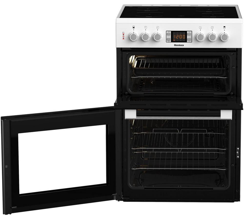 Blomberg HKN64W 60cm Double Oven Electric Cooker - White - A/A Rated ...