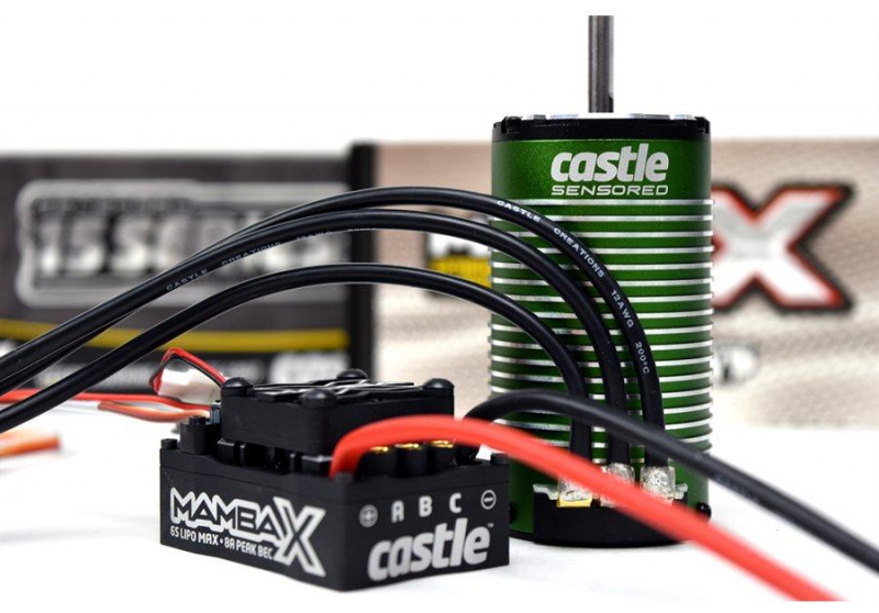 CASTLE MAMBA X, 25.2V WP ESC w/1515-2200kV SENSORED E-BUGGY COMBO P ...