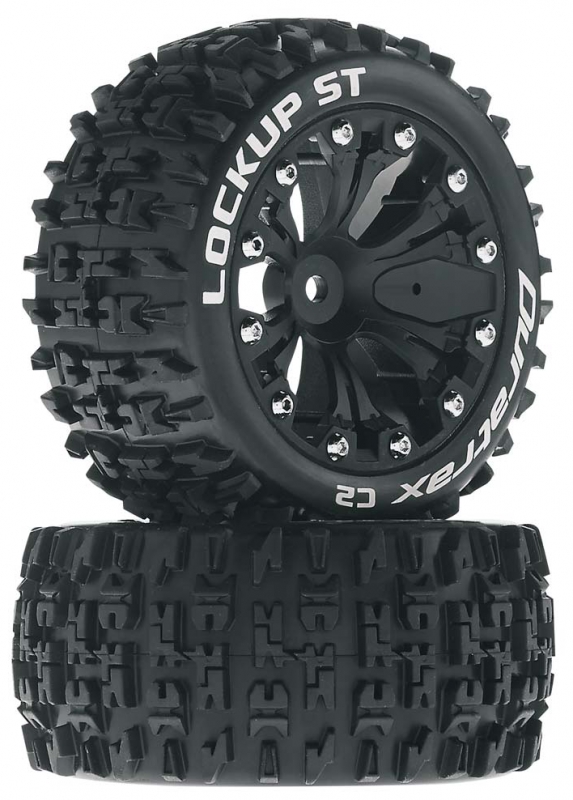 DURATRAX Lockup ST 2.8 2WD Mounted Rear Black (2) G-DTXC3566 - Duratrax ...