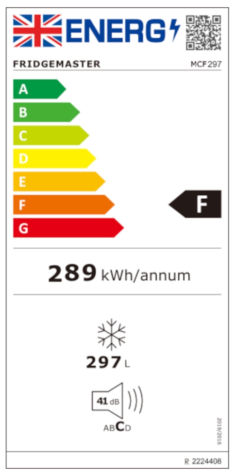 Fridgemaster MCF297 111.4cm Static Chest Freezer - White - Fridgemaster ...