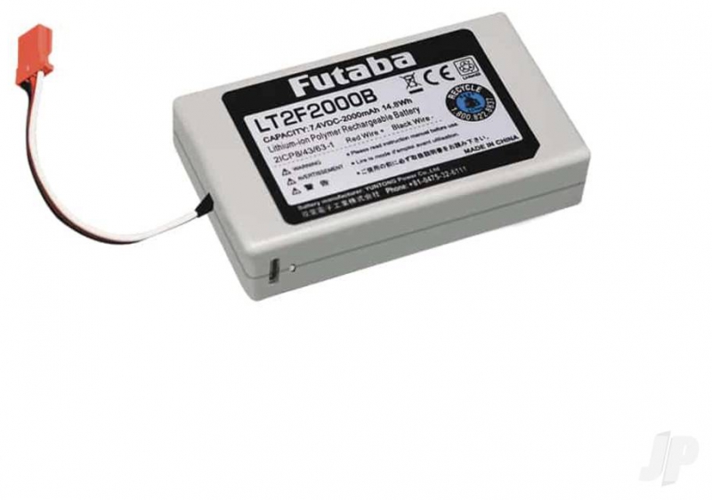 Futaba LT2F2000B 7.4V 2000mAh Li-ion Transmitter Battery for T16IZ ...