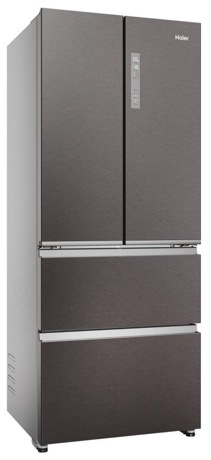 Haier HFR3718ENMD 70cm 60/40 Total No Frost Fridge Freezer - Dark Inox ...