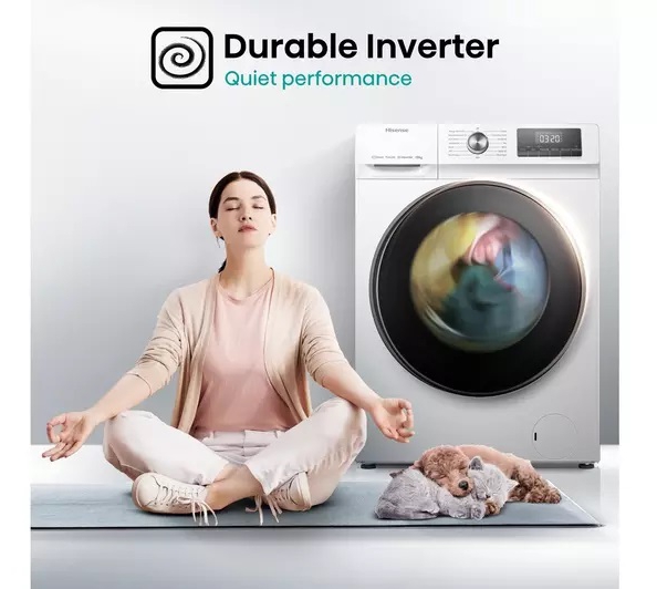 HISENSE 3 Series WFQA1014EVJM 10 kg 1400 rpm Washing Machine White ...