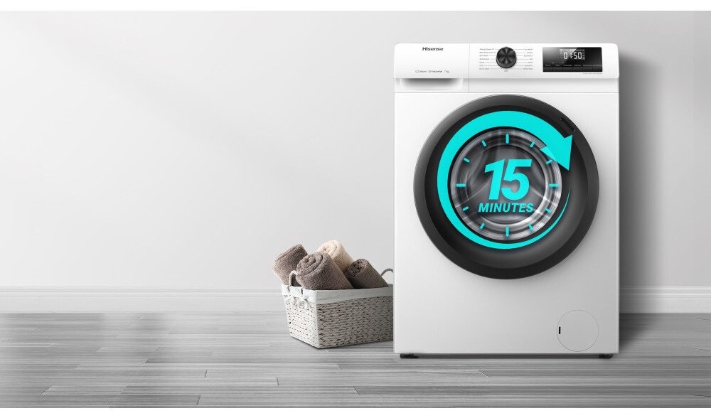 Hisense WFQP7012EVM 7kg Washing Machine White - Hisense - Laundry ...