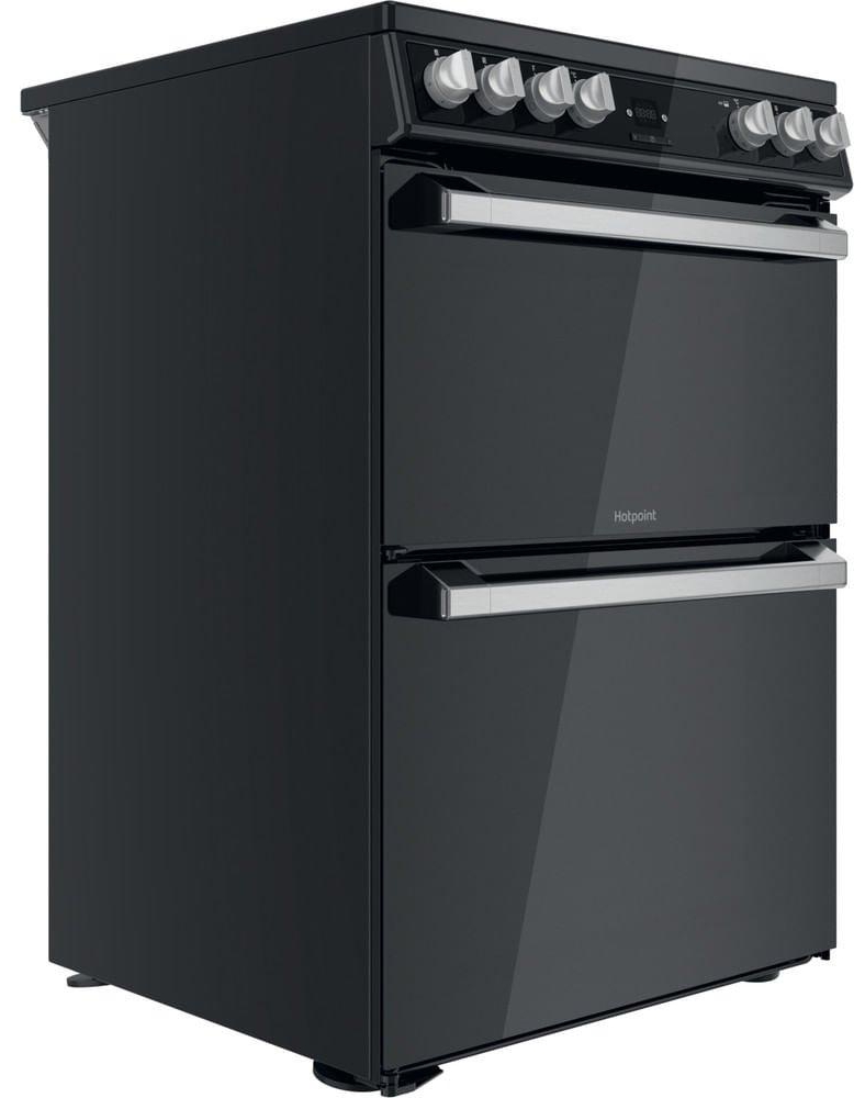 Hotpoint HDT67V9H2CB 60cm Double Electric Cooker with Ceramic Hob ...