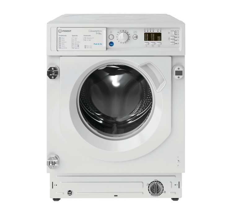 Indesit BIWDIL75148UK 7kg/5kg 1400 Spin Washer Dryer - White - Indesit ...
