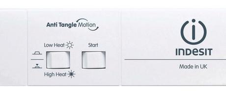 Indesit NIS41V 4kg Vented Tumble Dryer - White with Graphite Door ...