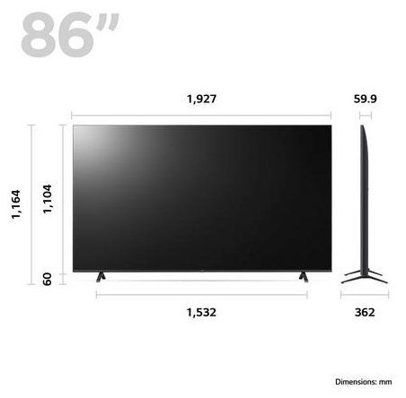 LG 86UR78006LB_AEK 86" 4K LED Smart TV - LG - TV & Audio > Televisions ...
