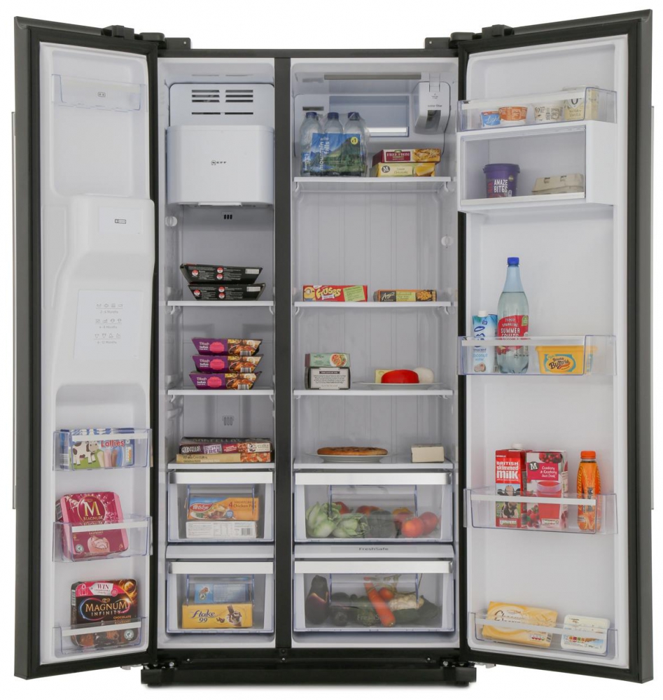 Neff KA3902B20G Side-by-side American Fridge Freezer With Ice & Water ...