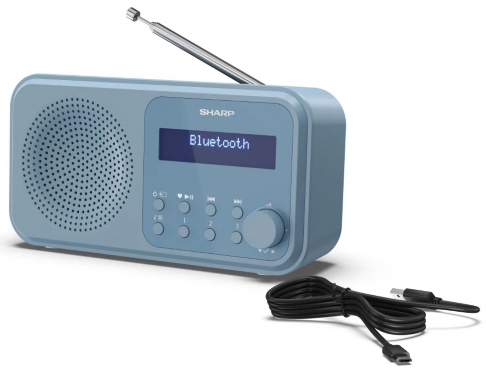 Sharp DR-P420(BL) Portable Digital Radio - Blue - Sharp - TV & Audio ...