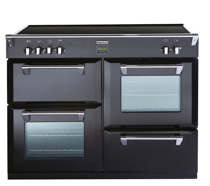 STOVES Richmond 1100Ei 444441652 Electric Induction Range Cooker Black ...
