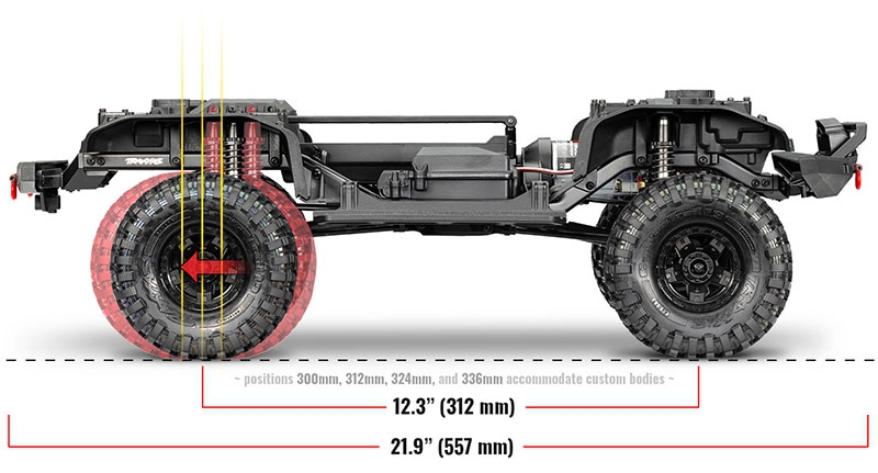 Traxxas TRX4 Sport 1:10 4X4 Electric All-Terrain Crawler Truck with ...