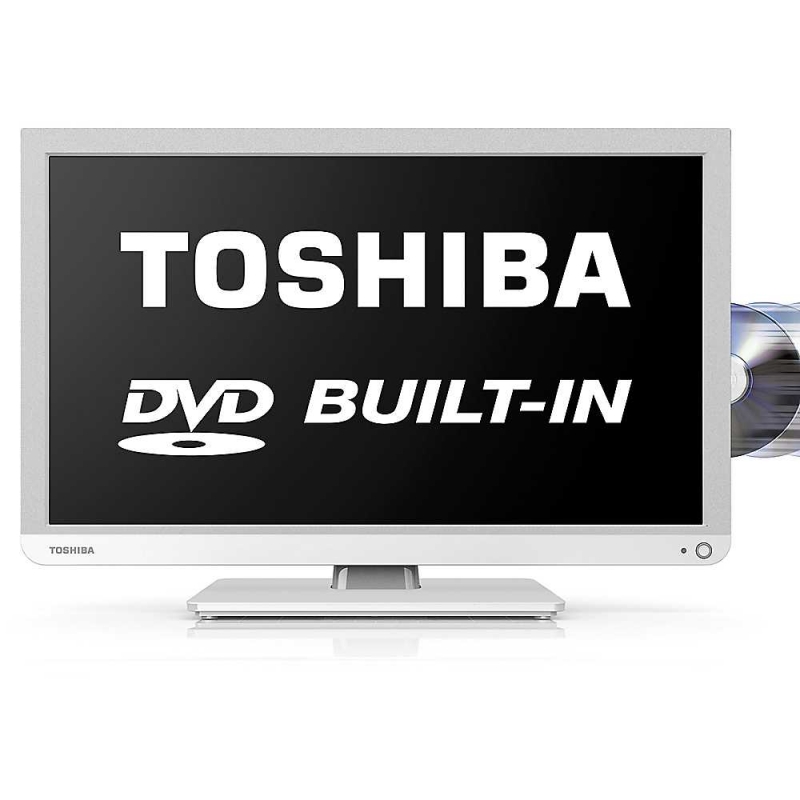 Appliance Electronics | Toshiba 24D1334B 24" HD Ready White LED TV wtih ...