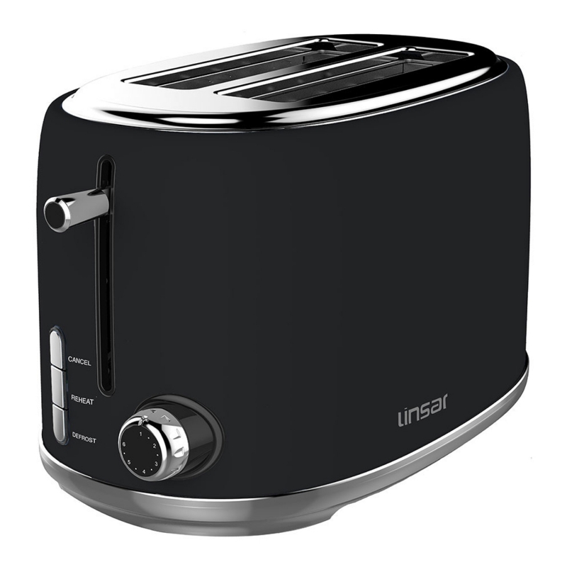 Appliance Electronics | Linsar KY865BLACK 2 Slice Toaster, Black