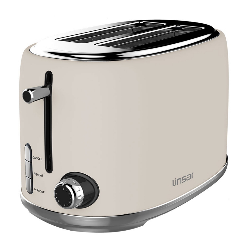 Appliance Electronics | Linsar KY865CREAM 2 Slice Toaster, Cream