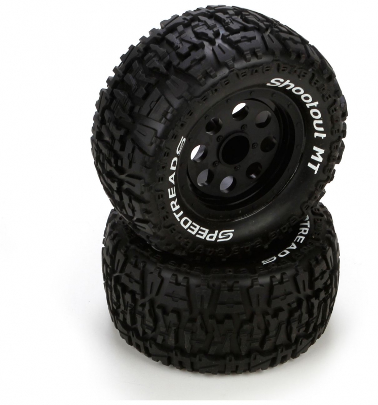 Appliance Electronics | ECX FR/R Tire,Prmnt,Blk Wheel (2):1:10 2wd/4wd Ruckus G-ECX43008