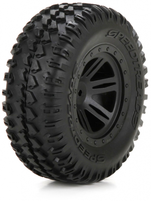 Appliance Electronics | ECX FR Tire, Premount, Black Wheel (2): 1:10 AMP DB Z-ECX43011