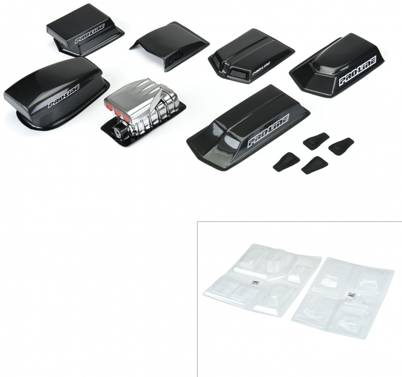 Appliance Electronics | PRO 1/10 Drag Racing Clear Hood Scoops and ...