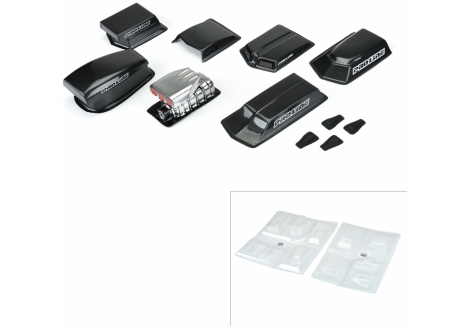 Appliance Electronics | PRO 1/10 Drag Racing Clear Hood Scoops and ...