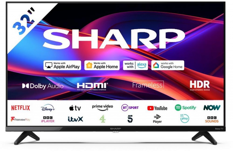 Appliance Electronics | Sharp 1T-C32GD2225K 32" HD Ready Frameless ...