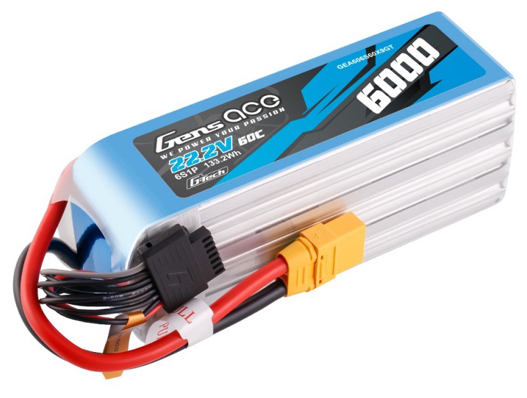 Appliance Electronics | GENSACE Li-Po G-Tech 6S 22.2V 6000mAh 60C with ...