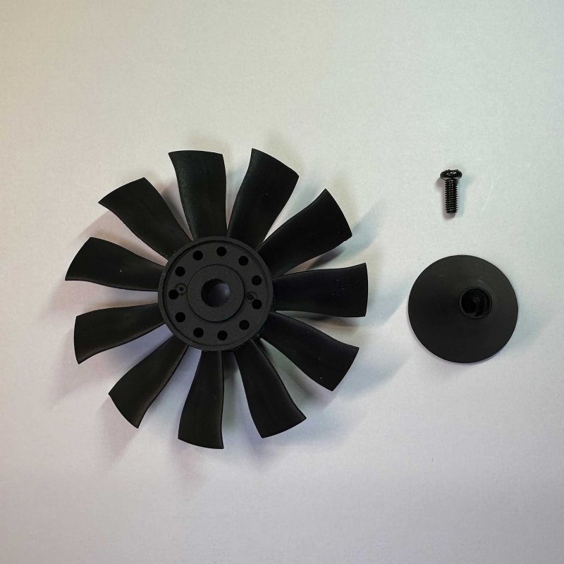 Appliance Electronics | Ducted Fan Rotor with Hub: 64mm 11 Blade EDF