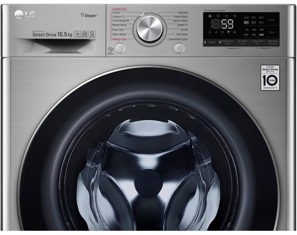 Appliance Electronics | LG V7 F4V710STS Wifi Connected 10.5Kg Washing ...
