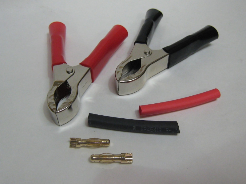 Appliance Electronics | FUSION Croc Clips w/4mm Gold conn. Pr O-FS-CC04/02