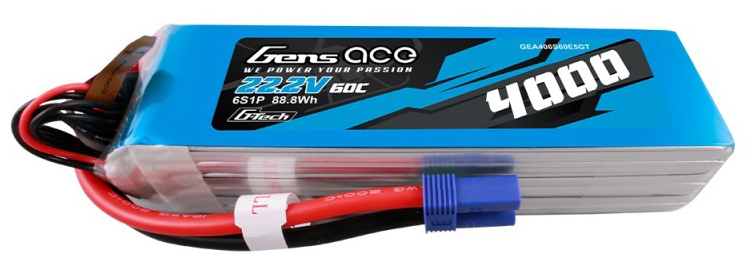 Appliance Electronics | GENSACE Li-Po G-Tech 6S 22.2V 4000mAh 60C with ...