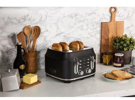 Appliance Electronics | Rangemaster RMCL4S201BK 4 Slice Toaster - Matte ...
