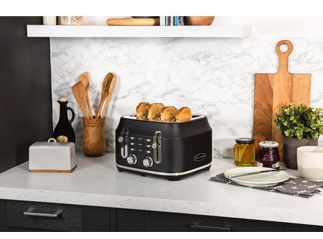 Appliance Electronics | Rangemaster RMCL4S201BK 4 Slice Toaster - Matte ...
