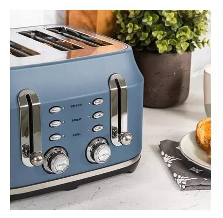 Appliance Electronics | Rangemaster RMCL4S201SB 4 Slice Toaster - Stone ...