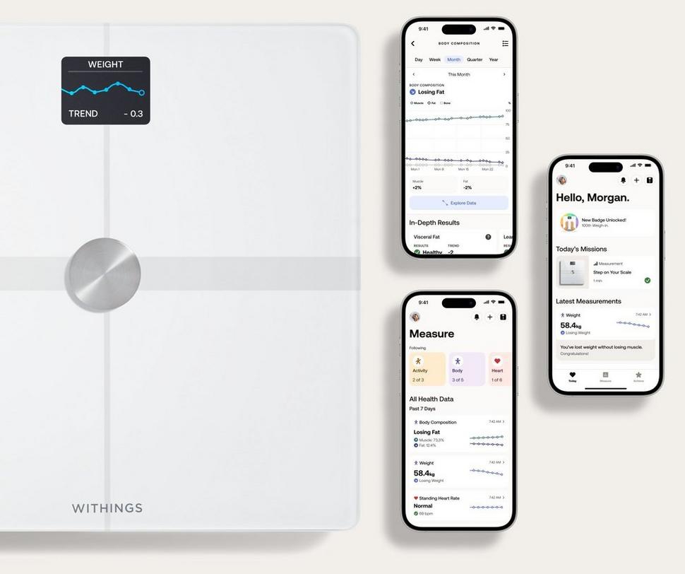 Appliance Electronics | WITHINGS WBS13W Body Smart Scale - White